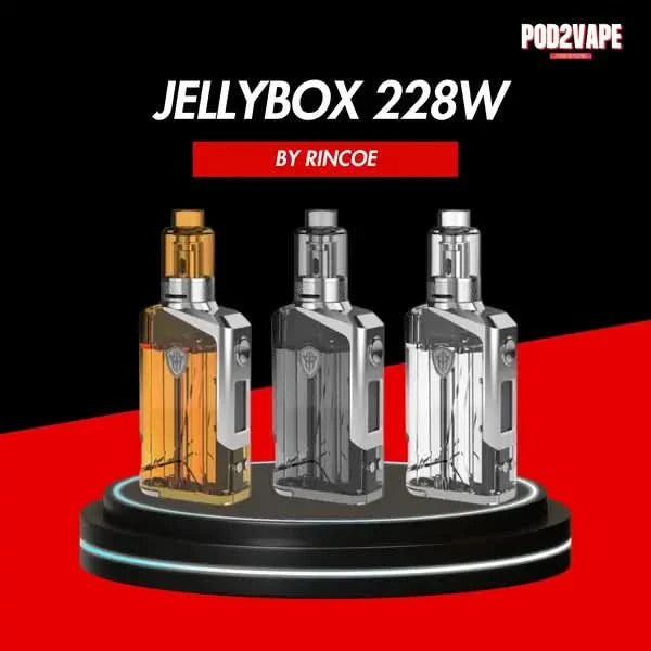 Rincoe Jellybox 228W Kit | พอตไฟฟ้าแนวใส LED สไตล์โมเดิร์น